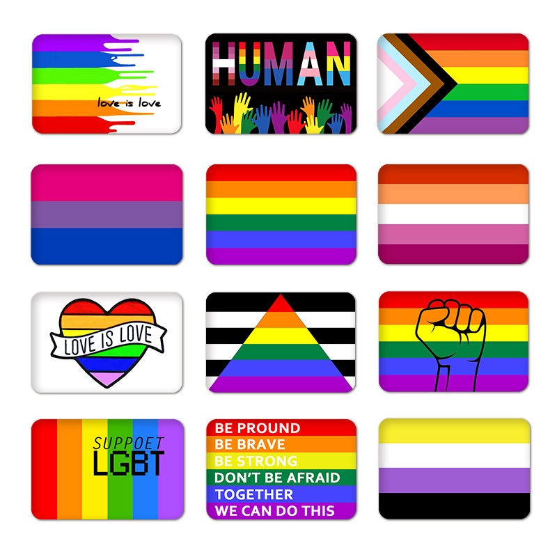 Rainbow Gay Pride Tinplate Badge