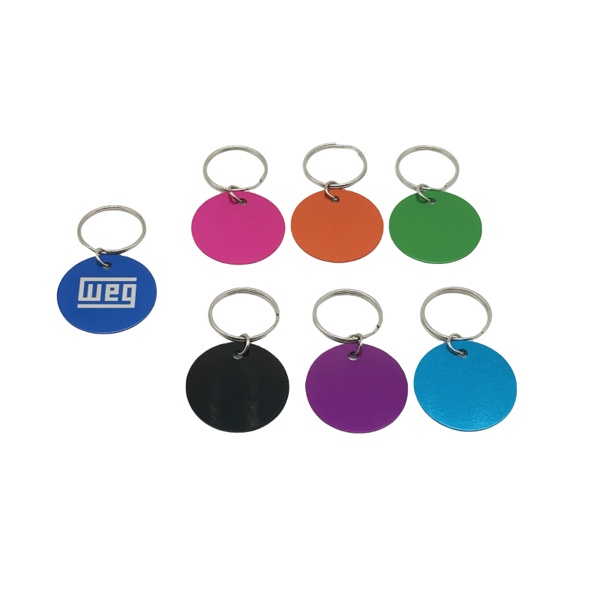 Round Dog Tag/ Key Tag
