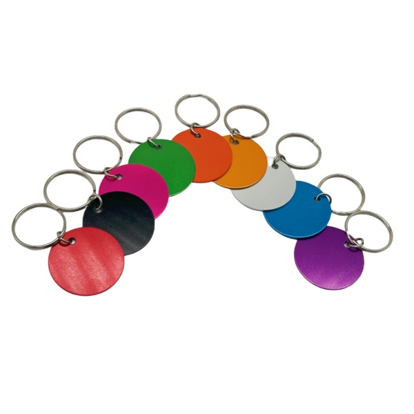 Round Dog Tag/ Key Tag