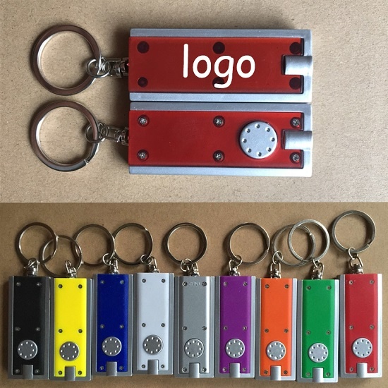 Rectangular Flashlight with Key Chain