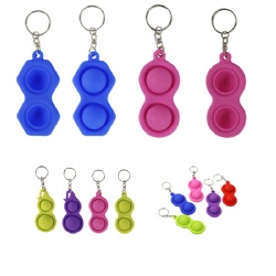 Finger Toy Bubble Keychain
